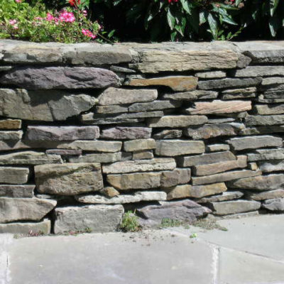 Flagstone porch veneer - TillermanGardens.com